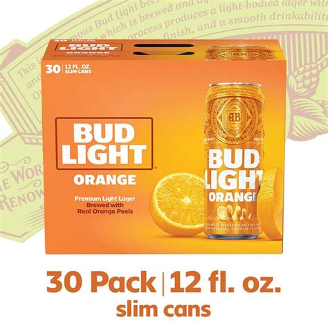 Bud Light Orange Beer Cans 12 Fl Oz Delivery Or Pickup Near Me