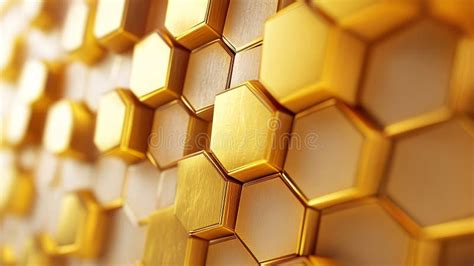 Geometric 3d Background With Hexagons Creating A Honeycomb Pattern Inspired By Nature