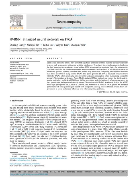 Bnn In Fpga Pdf Artificial Neural Network Graphics Processing Unit