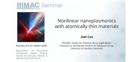 Nonlinear Nanoplasmonics With Atomically Thin Materials Ifimac Condensed Matter Physics Center