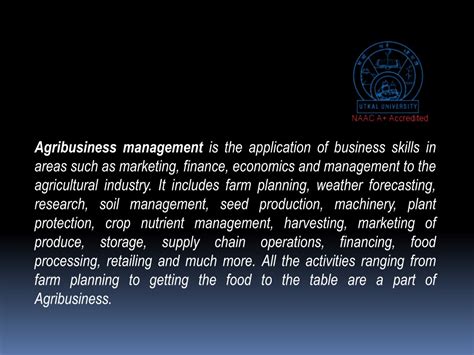 Ppt Mbaagribusiness Management Powerpoint Presentation Free