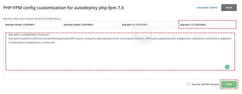 how to disable enable php functions knownhost