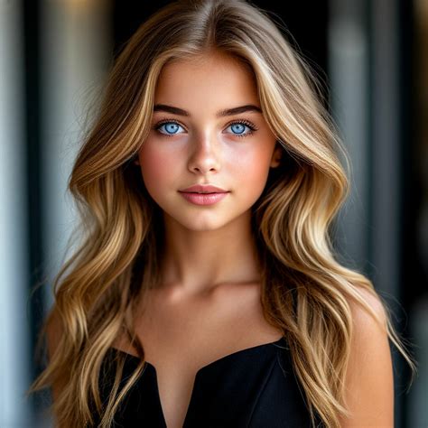 Милая девушка в полный рост длинные пшеничные волосы голубые глаза