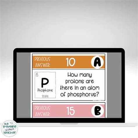 Atomic Structure And Periodic Table Scavenger Hunt Review Activity