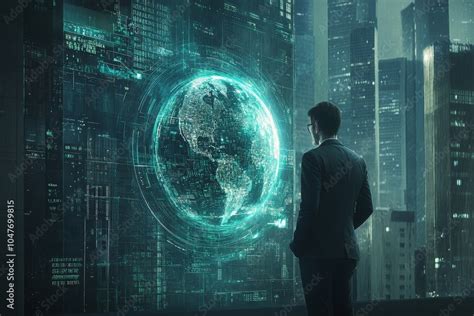 scientists analyze big data analytics visualization technology on
