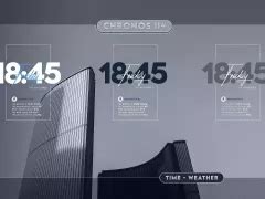 Skin CHRONOS II Resizable For Rainmeter Download On VSThemes Org