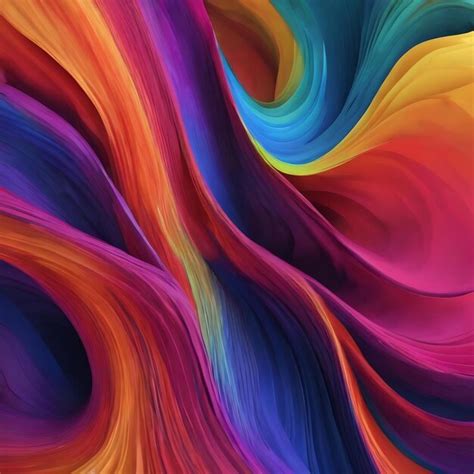 Premium Photo Abstract Colorful Wave Background Generative Ai