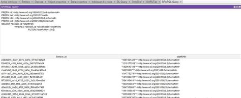 Frame View Of Sparql Query Tab Which Show The Rain Of All Sensors
