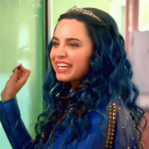 Evie Descendants Happy Sassy Princess GIF GIFDB Com