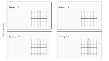 Task Cards Graph Horizontal And Vertical Lines By Read Write And Calculate