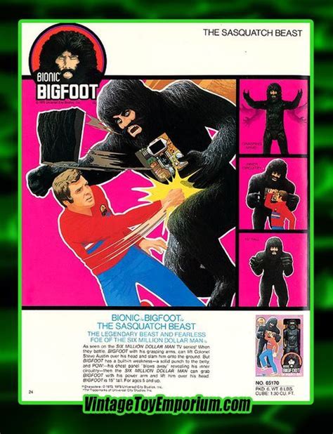 Bigfoot Beat — Bionic Bigfoot 1978 Kenner Dealer Catalog Pg 24