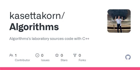 GitHub Kasettakorn Algorithms Algorithms S Laboratory Sources Code With C