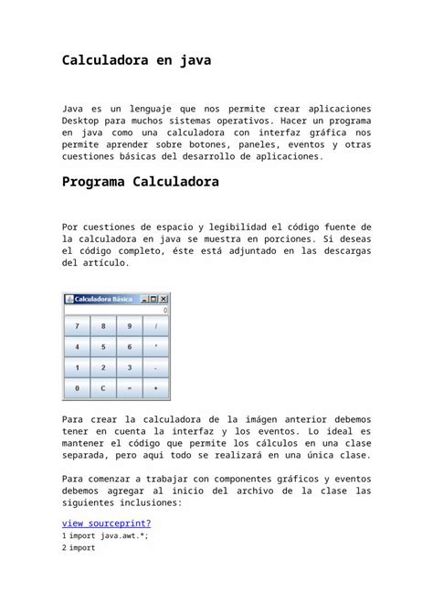 Docx Calculadora En Java Dokumen Tips