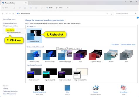 Save Custom Theme In Windows 11 Windows 11 Forum