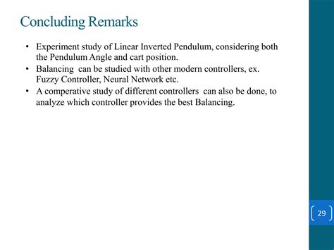 thesis presentation on inverted pendulum pptx