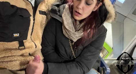 Handjob Fast With Cumming In The Mouth Between Train Seats Amateur