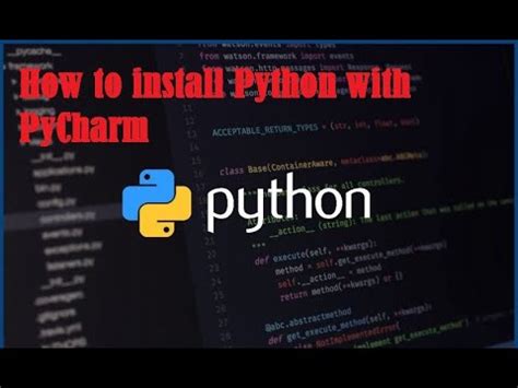 How To Install Python With PyCharm YouTube