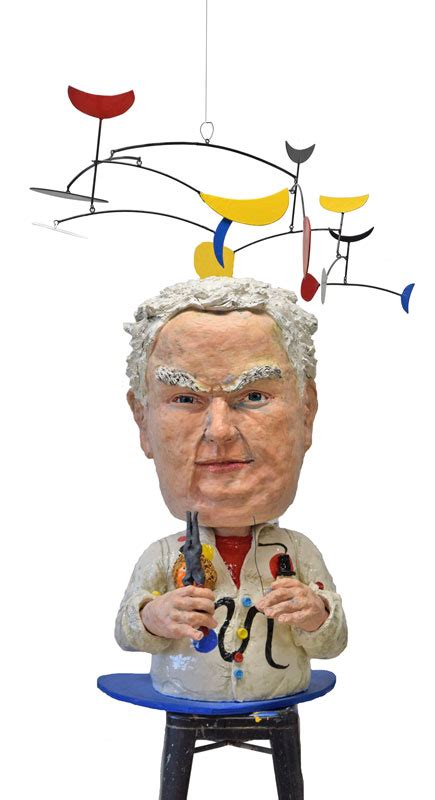Ceramic Sculpture Of Alexander Calder By Tony Natsoulas California Artist Tony Natsoulas