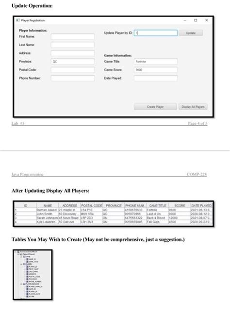 Solved Develop A Gui Java Application That Will Allow The