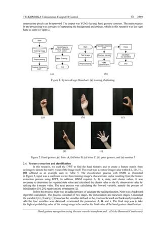 Hand Gesture Recognition Using Discrete Wavelet Transform And Hidden Markov Models Pdf