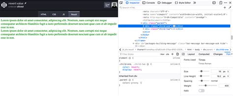 how to inherit font css garryshed