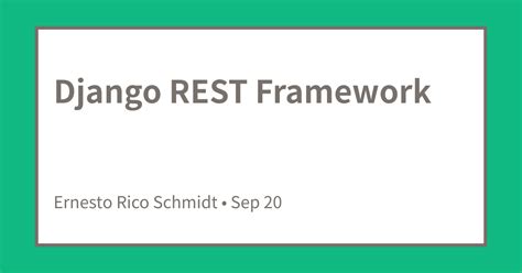 Django REST Framework Denklab