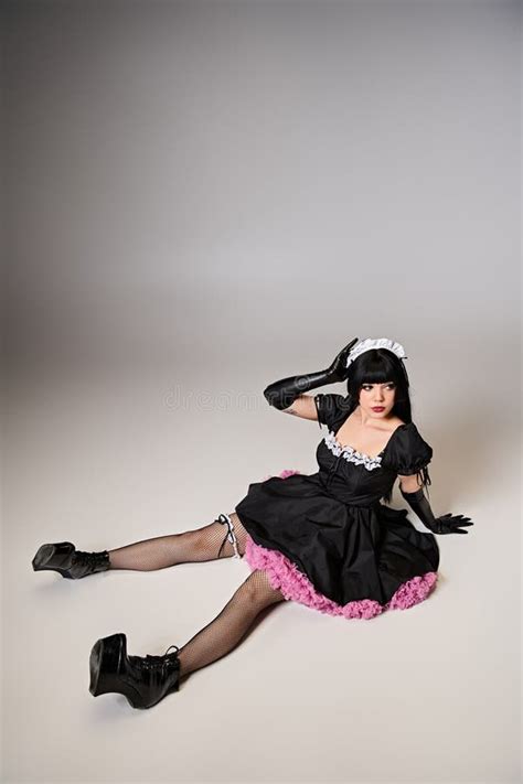 Enticing Cosplayer In Maid Costume Stock Photo Image Of Cosplay Modern