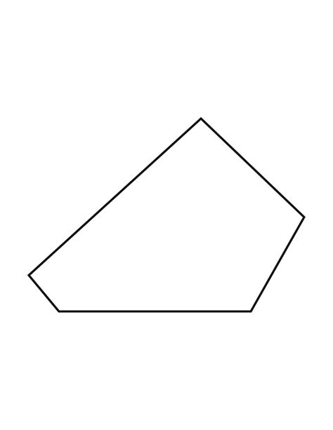 irregular pentagon shape