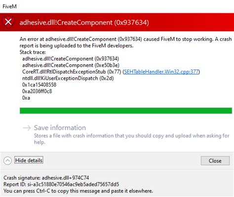 Adhesivedll Frequent Crashes Fivem Client Support Cfxre Community