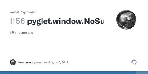 Pyglet Window NoSuchConfigException Issue 56 Mmatl Pyrender GitHub