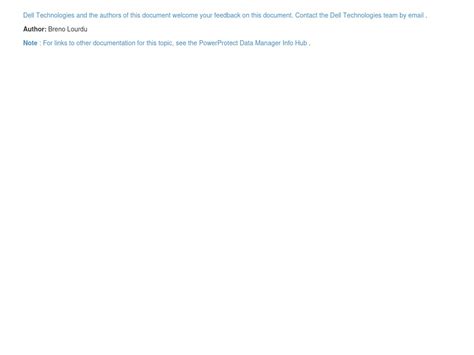 We Value Your Feedback Dell Powerprotect Data Manager Dynamic Nas Protection Dell