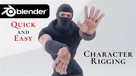 Blender Quick And Easy Character Rigging In 90 Seconds Youtube