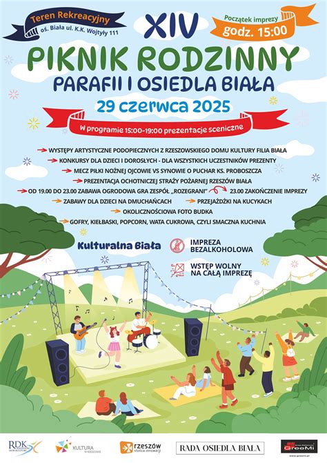 29 Czerwca 2025 DzieŃ Osiedla BiaŁa Xiv Piknik Rodzinny Parafii I Osiedla BiaŁa Rzeszowski