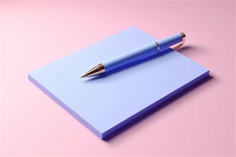 Free Ai Image 3d Rendering Of Pen With Notebook