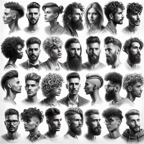 Premium Photo White Mans Hear Styles Ai Image