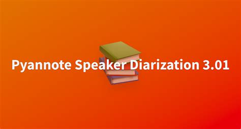 Blairdods Pyannote Speaker Diarization 3 01 At Main
