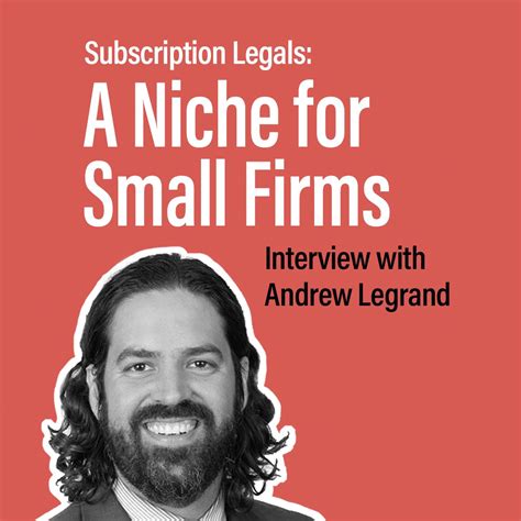 Andrew Legrand Has Been Doing Subscriptions For A While And When We