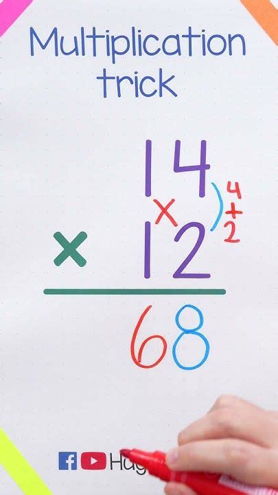 How To Multiply 2 Digit Numbers Fast With A Trick In 2025 Math Tricks Multiplication Tricks Math