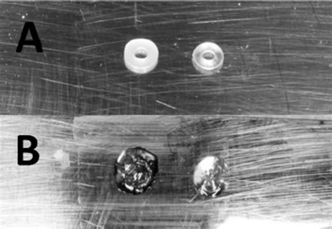 A As Received Specimens Ts Left And Tp Right B Heated Download Scientific Diagram