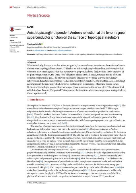 Anisotropic Angle Dependent Andreev Reflection At The Ferromagnet Superconductor Junction On The