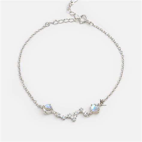 Bra Double Blue Stone Multi Tiny Gem