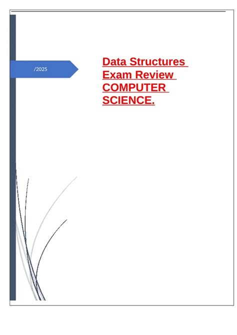 Data Structures Exam Review Computer Science 2025 Comprehensive Qanda Guide For Java