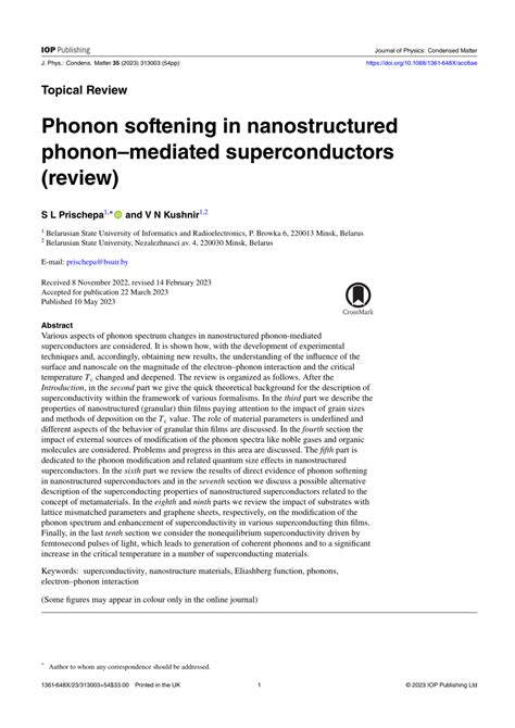 Phonon Softening In Nanostructured Phonon Mediated Superconductors
