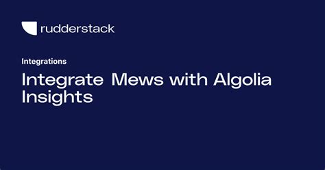 Integrate Mews With Algolia Insights