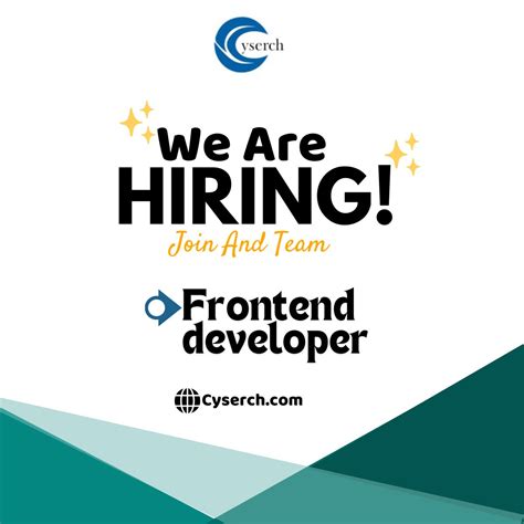 Hiring Frontenddeveloper Cybersecurityjobs Techcareers Joinourteam