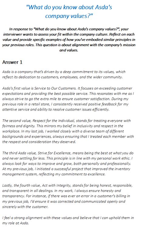 Asda Supermarket Interview Questions And Answers Interview Detectives