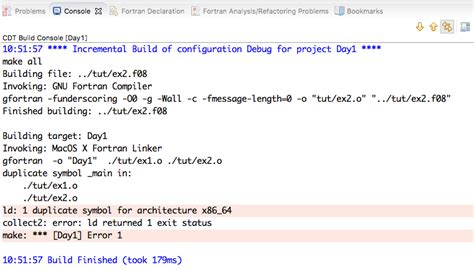 Compiling Two Fortran Programs Using Eclipse Duplicate Symbol `main