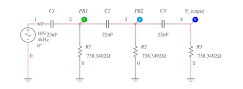 copy of 3 stage rc ladder multisim live
