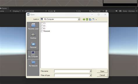 unity 置顶openfiledialog文件选择框 unity openfiledialog csdn博客