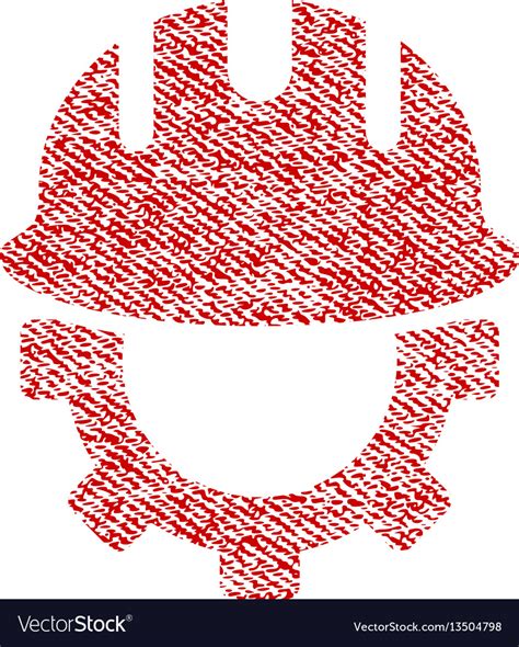 development hardhat fabric textured icon vector image